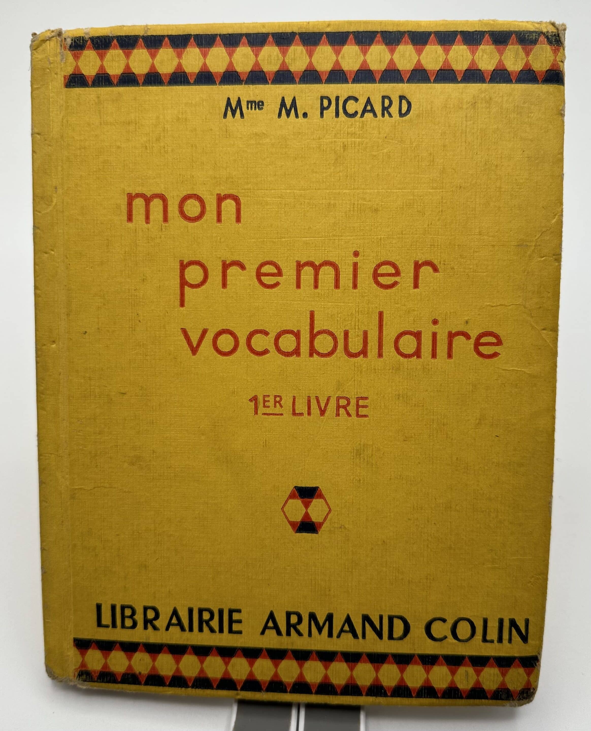 mon premier vocabulaire 1er livre Mme M. Picard - Liouda Livre